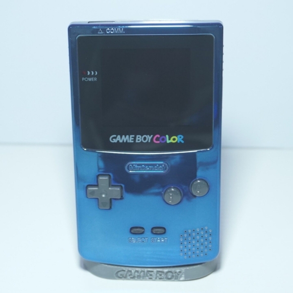 Nintendo | Video Games & Consoles | Shiny Metallic Blue Gameboy Color Gbc Handheld Console W Ips ...